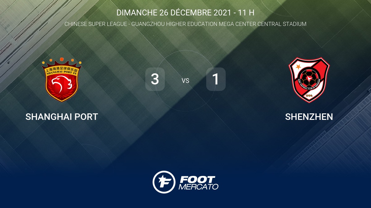 Résultat Shanghai Port - Shenzhen (3-1) la 5e journée de Chinese Super ...