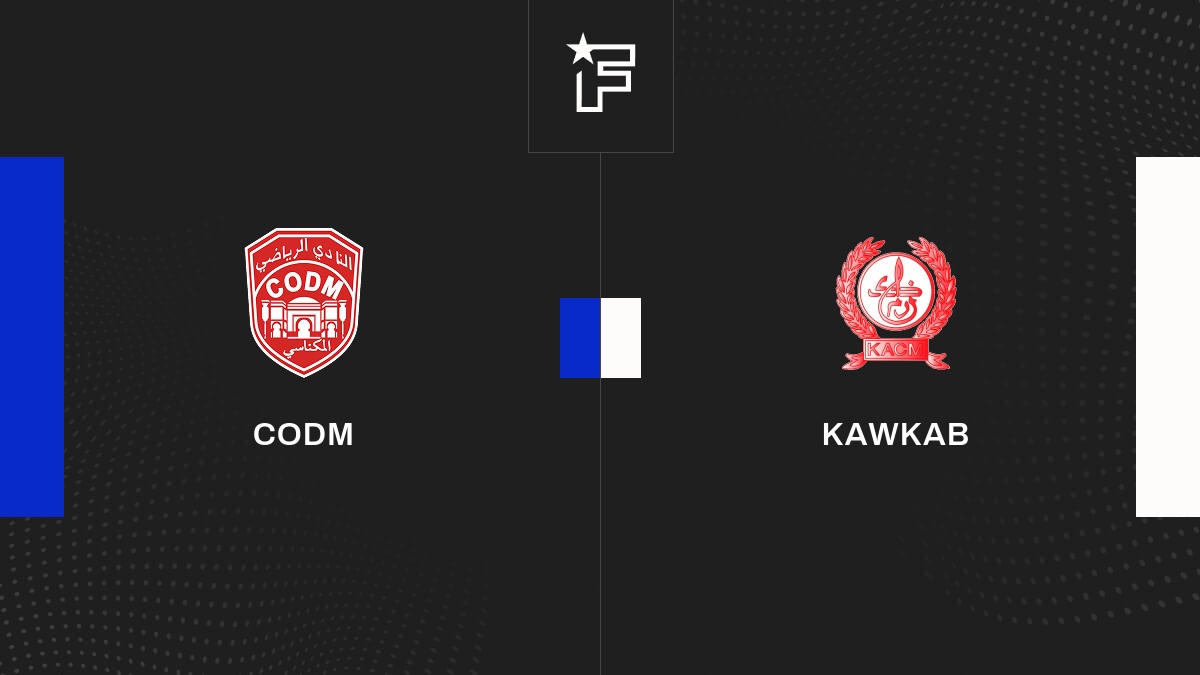 Résultat CODM - Kawkab (1-0) la 6e journée de Botola Pro (Maroc) 2025/ ...