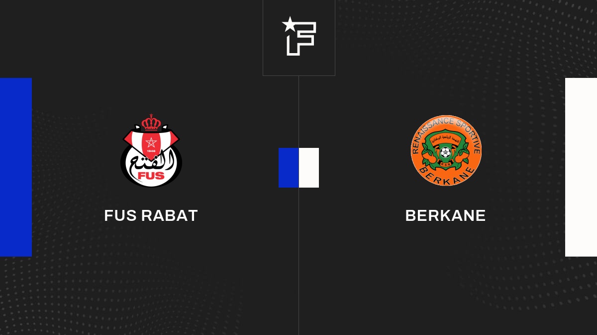 Résultat FUS Rabat - Berkane (1-1) la 9e journée de Botola Pro (Maroc ...