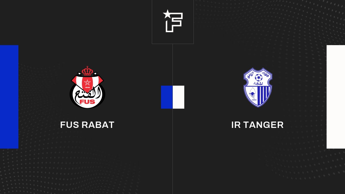 Résultat FUS Rabat - IR Tanger (1-1) la 19e journée de Botola Pro ...