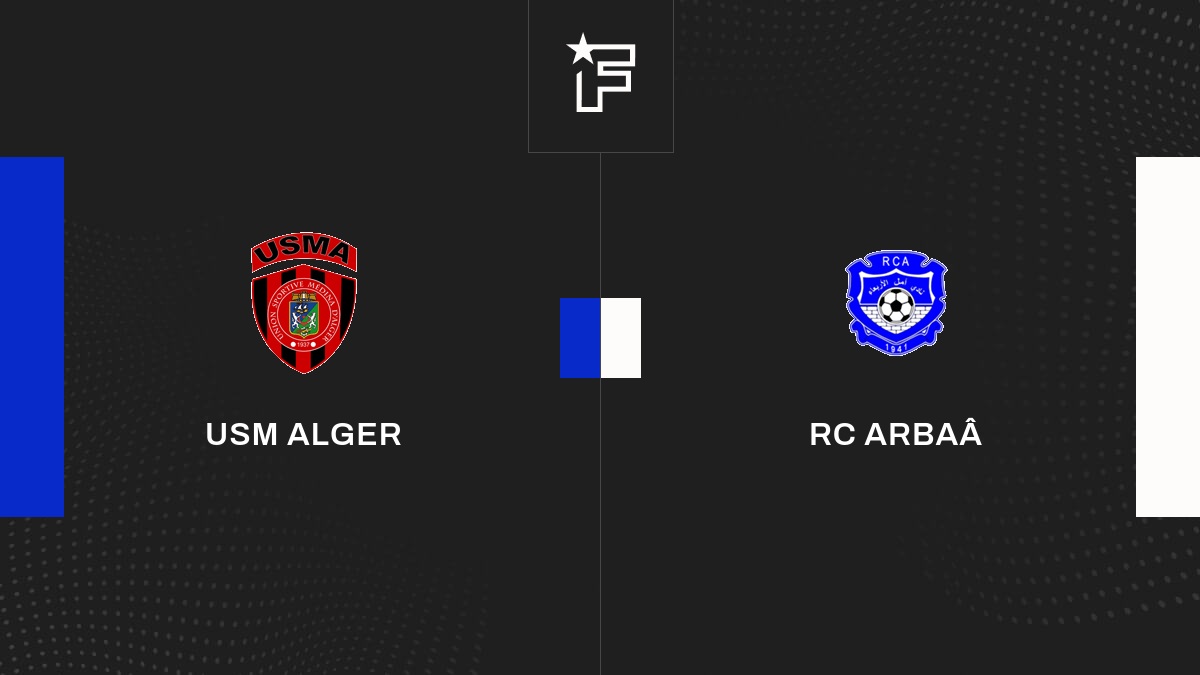 Résultat USM Alger - RC Arbaâ (3-0) la 11e journée de Ligue 1 (Algérie) 2022/2023 08/02