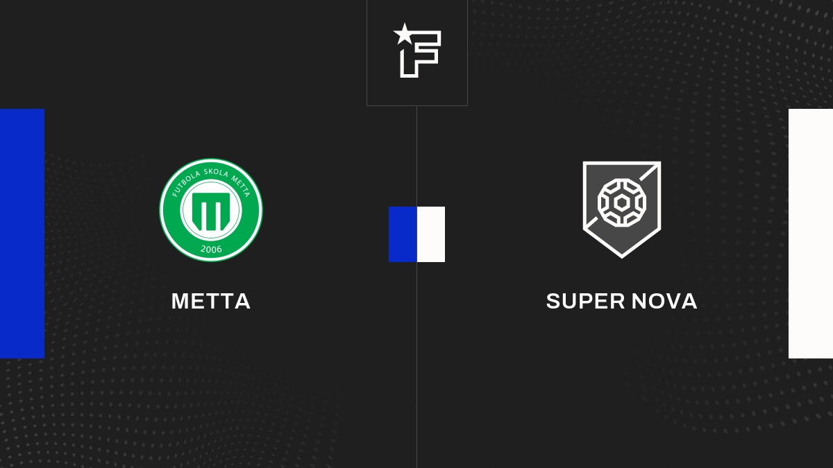 Résultat Metta - Super Nova (4-1) la 14e journée de Virsliga (Lettonie) 2023 23/05