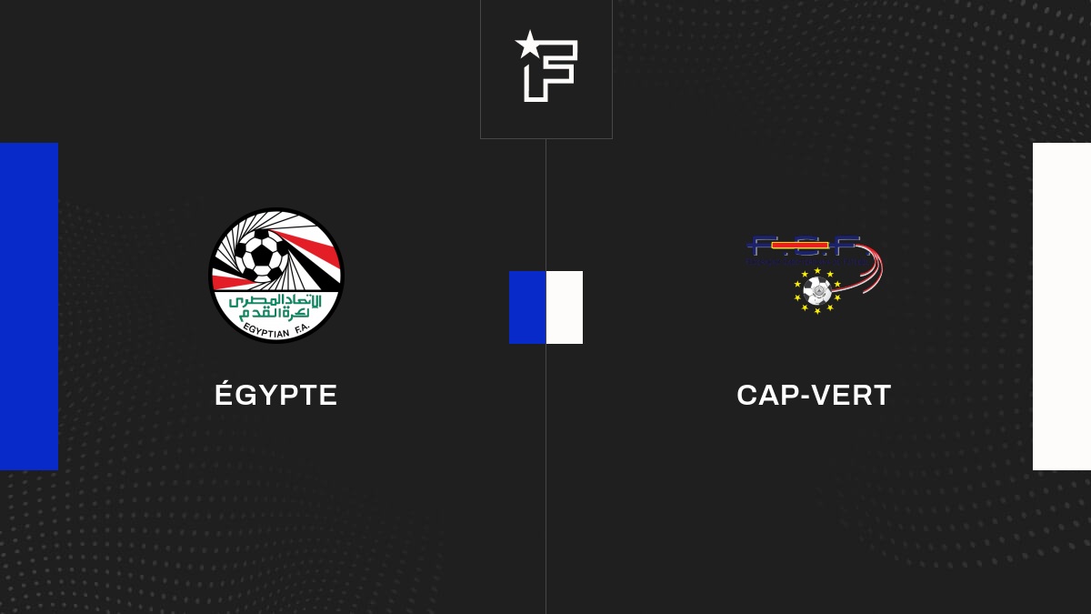 Résultat Égypte - Cap-Vert (1-1) Friendlies 1 de Matchs Amicaux 2025 17/11