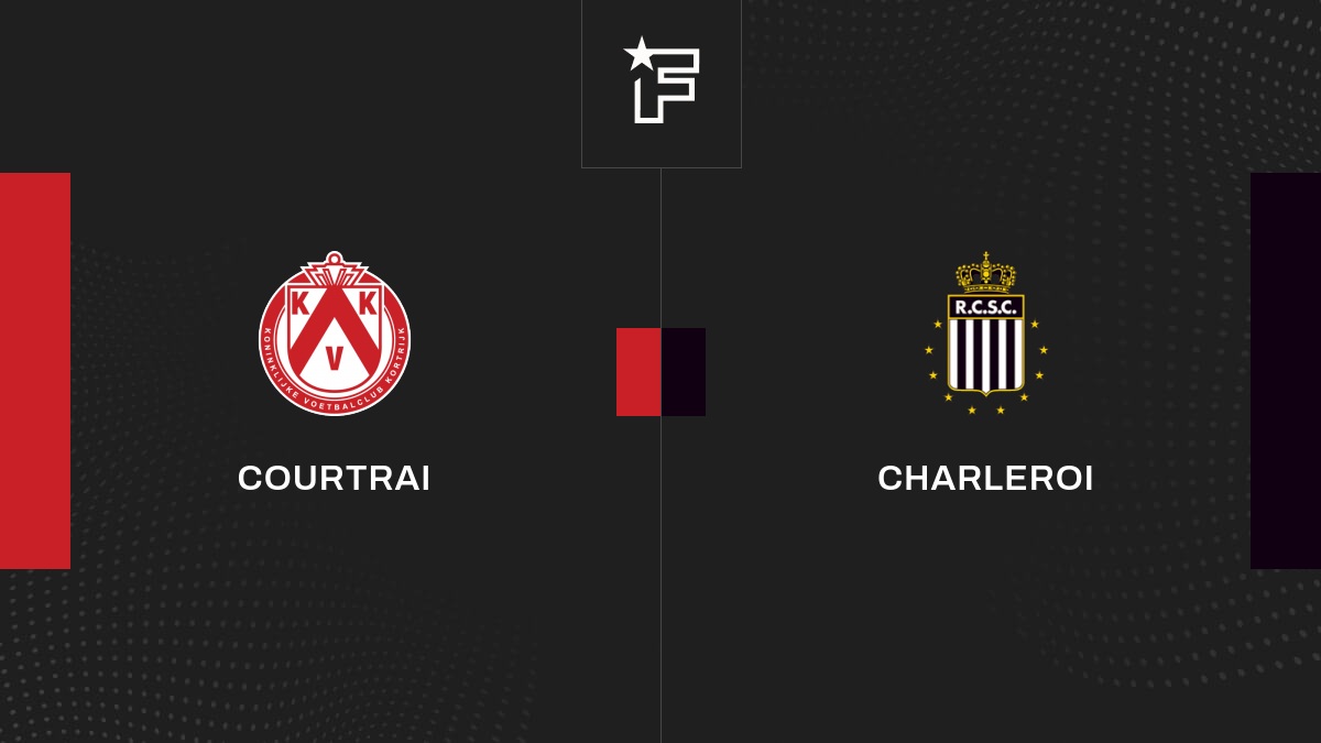 Live Courtrai - Charleroi la 4e journée de Jupiler Pro League 2026/2027 ...