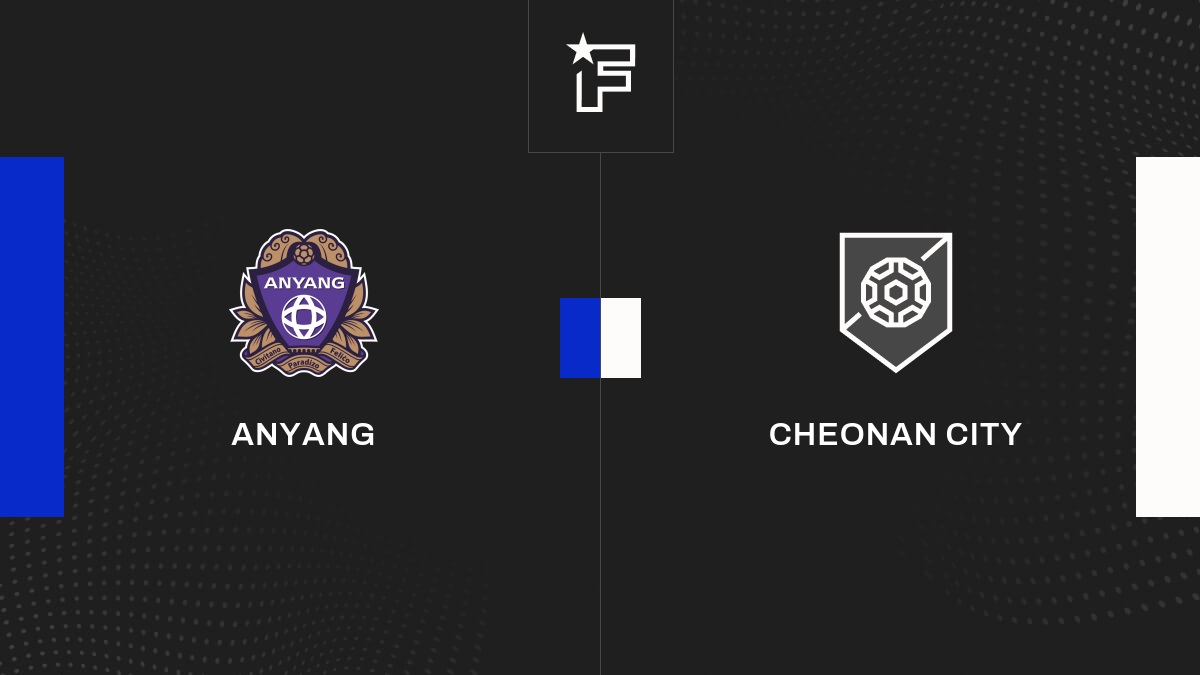 Résultat Anyang - Cheonan City (1-1) la 22e journée de K League 2 2023 ...