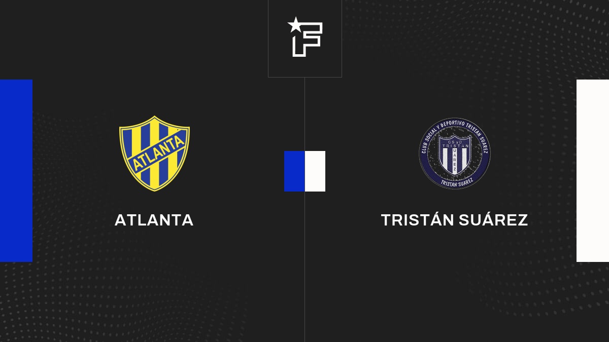 Résultat Atlanta - Tristán Suárez (1-0) la 32e journée de Primera B ...