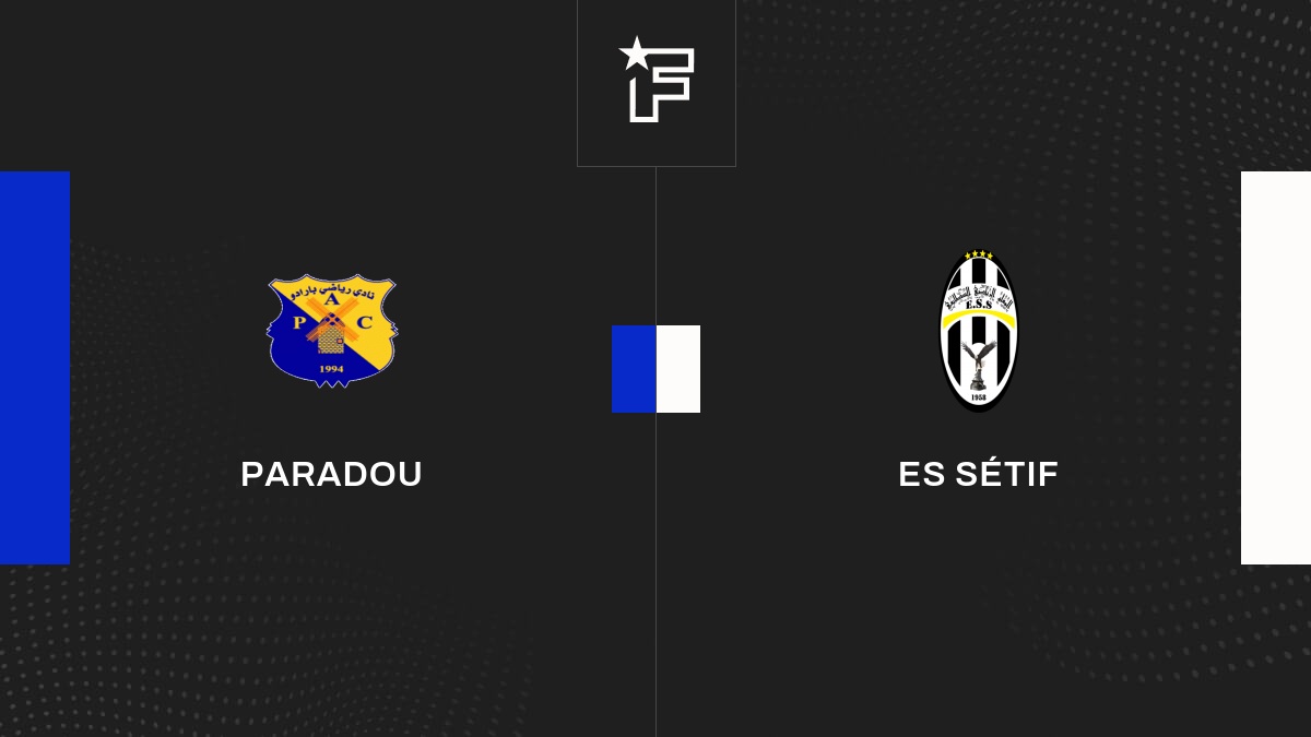 Résultat Paradou - ES Sétif (1-3) la 11e journée de Ligue 1 (Algérie ...