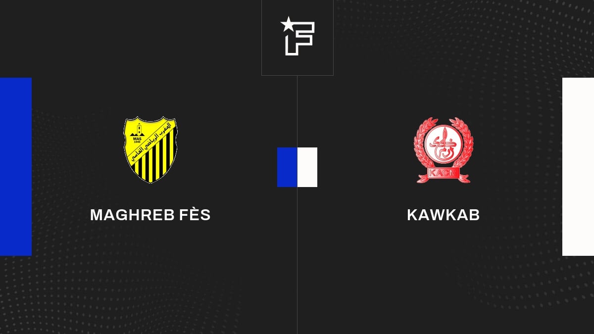 Résultat Maghreb Fès - Kawkab (1-1) la 14e journée de Botola Pro (Maroc ...