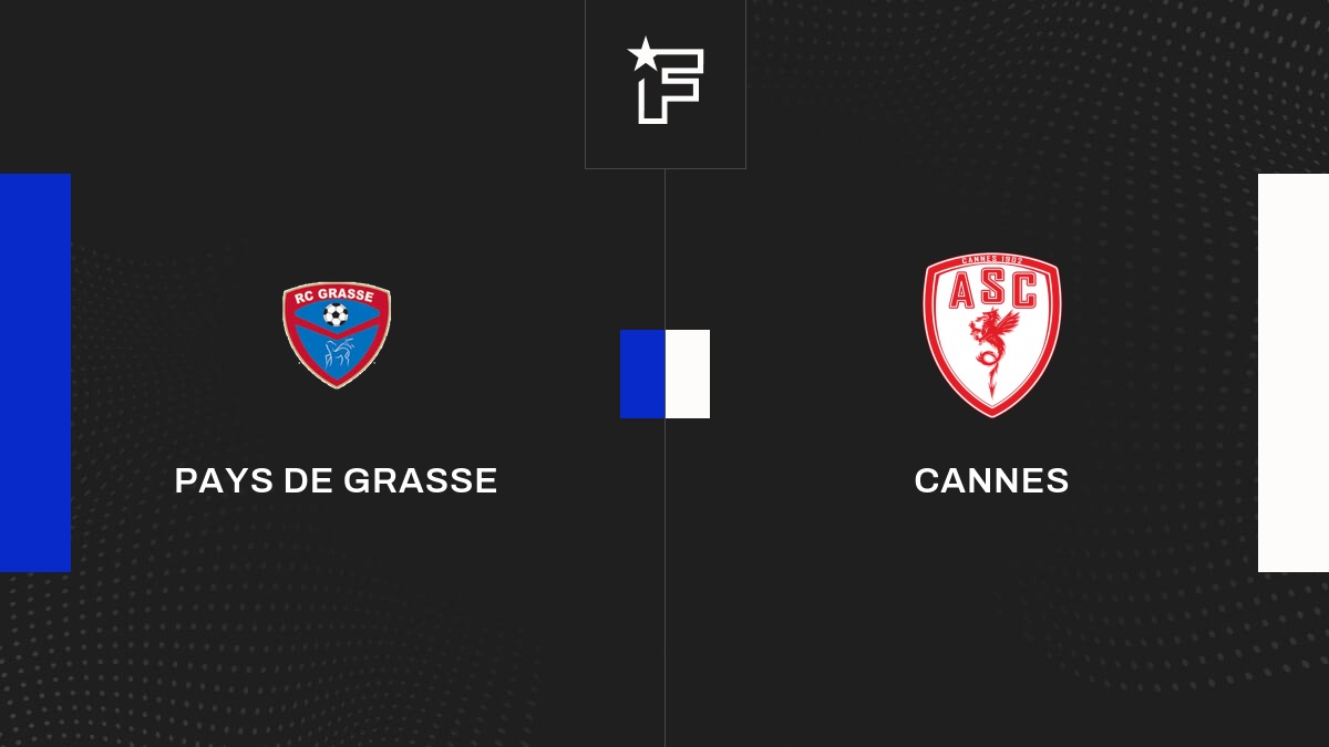 Résultat Pays de Grasse - Cannes (2-2) la 9e journée de National 2 2023 ...