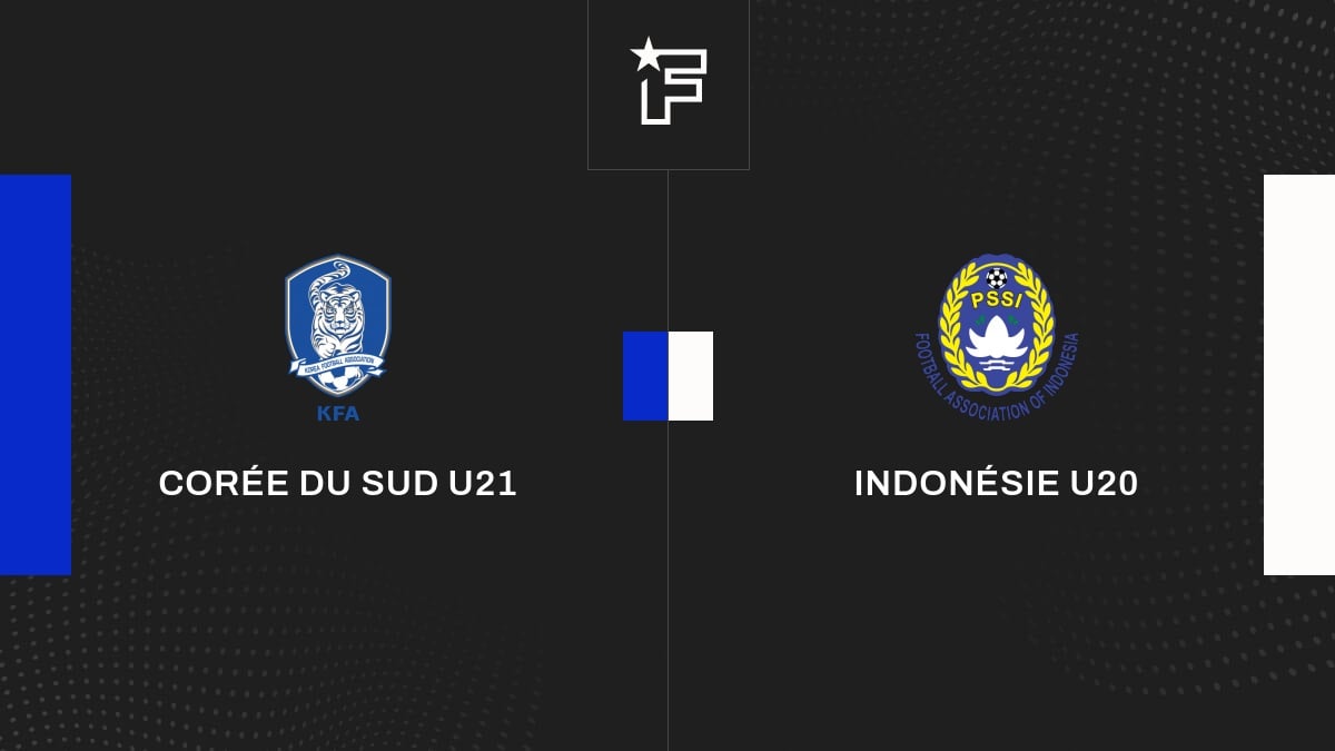 Résultat Corée du Sud U21 - Indonésie U20 (2-1) Match pour la 9ème place de Festival ...