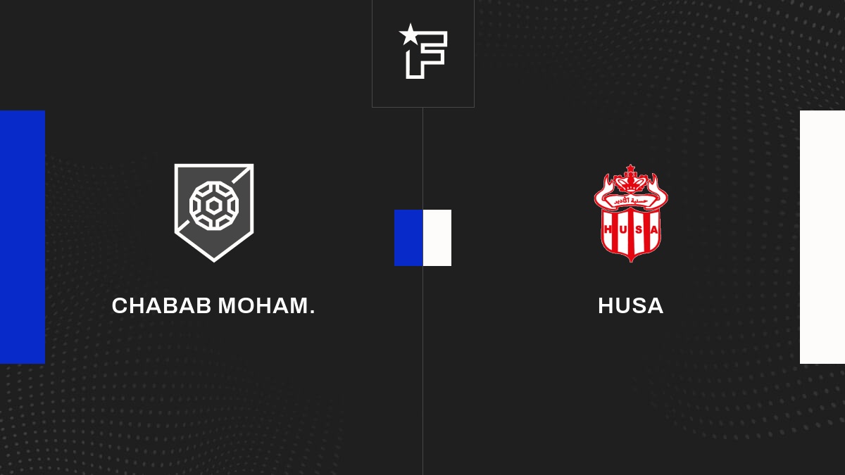 Résultat Chabab Moham. - HUSA (0-4) la 25e journée de Botola Pro (Maroc ...