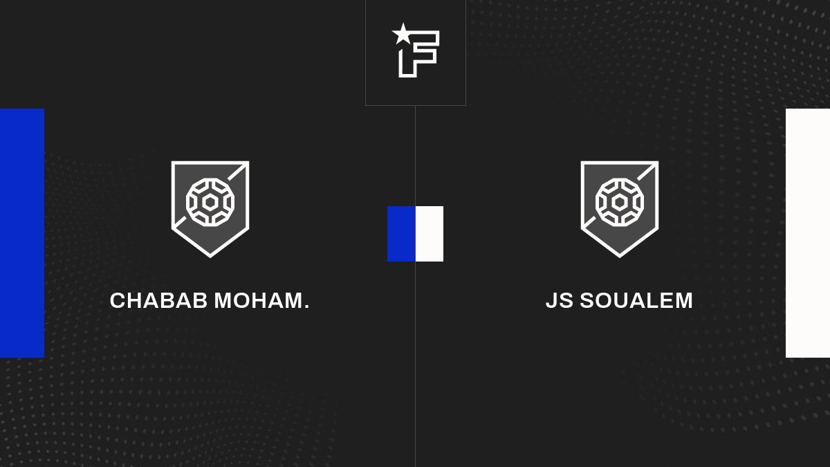 Résultat Chabab Moham. - JS Soualem (0-0) la 5e journée de Botola Pro (Maroc) 2024/2025 04/10