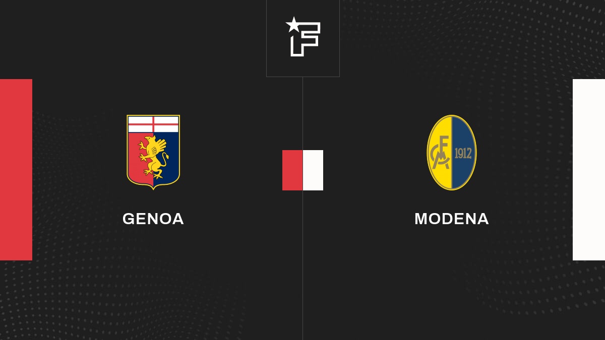 Résultat Genoa - Modena (4-3) 1er tour de Coppa Italia 2023/2024 11/08