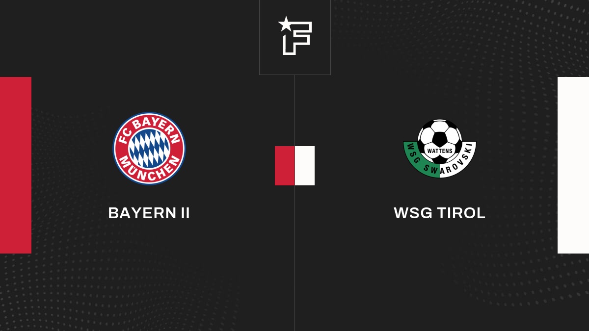 Résultat Bayern II - WSG Tirol (1-2) Club Friendlies 3 de Amicaux Club ...