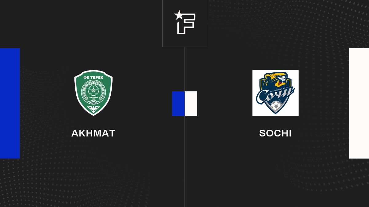 Résultat Akhmat - Sochi (2-4) la 13e journée de Premier League 2025/ ...