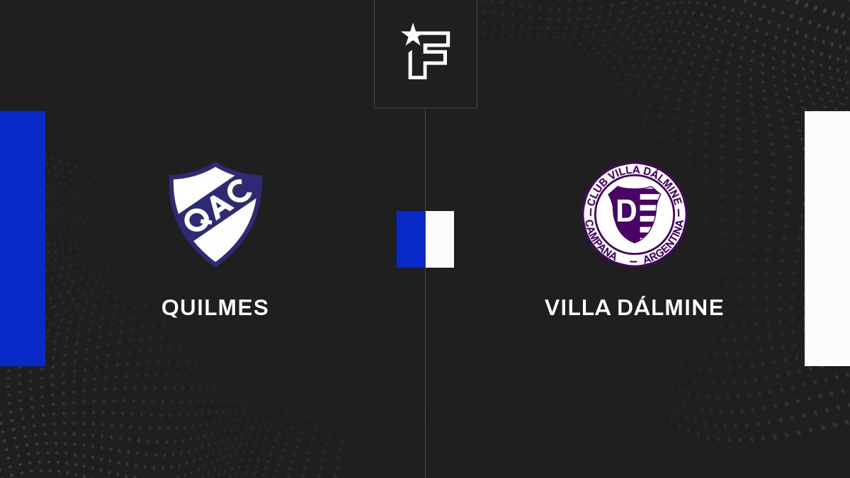 Résultat Quilmes - Villa Dálmine (2-0) la 26e journée de Primera B Nacional (Argentine) 2023 20/08