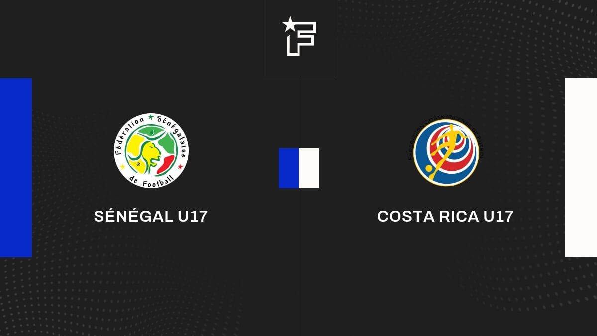 Résultat Sénégal U17 - Costa Rica U17 (1-0) la 2e journée de Coupe du ...