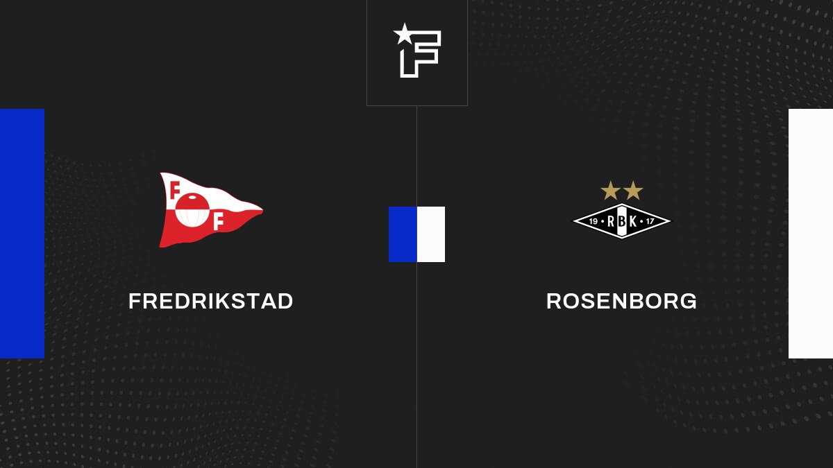 Live Fredrikstad - Rosenborg la 18e journée de Eliteserien (Norvège ...