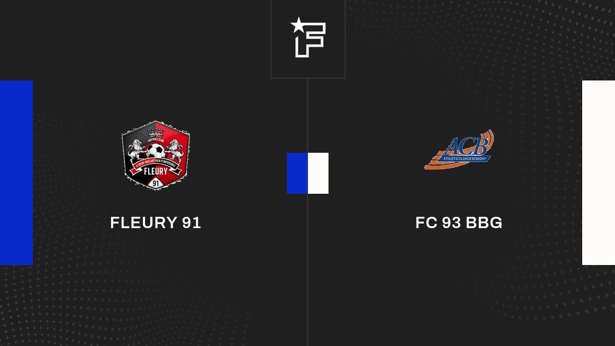 Résultat Fleury - FC 93 BBG (0-2) la 15e journée de National 2 2024/ ...