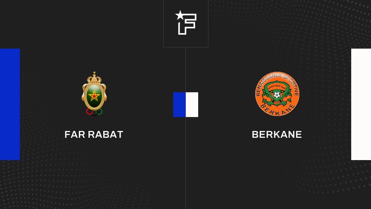 Résultat FAR Rabat - Berkane (1-1) la 4e journée de Botola Pro (Maroc ...