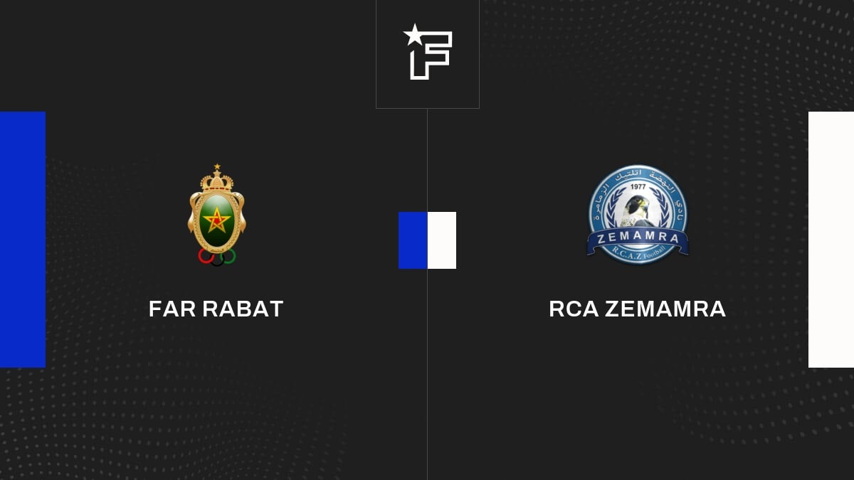 Résultat FAR Rabat - RCA Zemamra (1-0) la 9e journée de Botola Pro ...