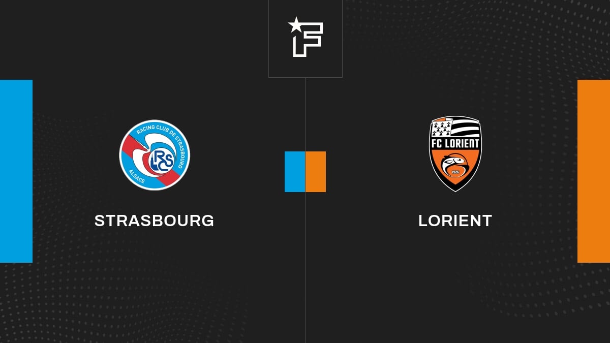 Résultat Strasbourg - Lorient (1-3) la 22e journée de Ligue 1 McDonald's 2023/2024 18/02