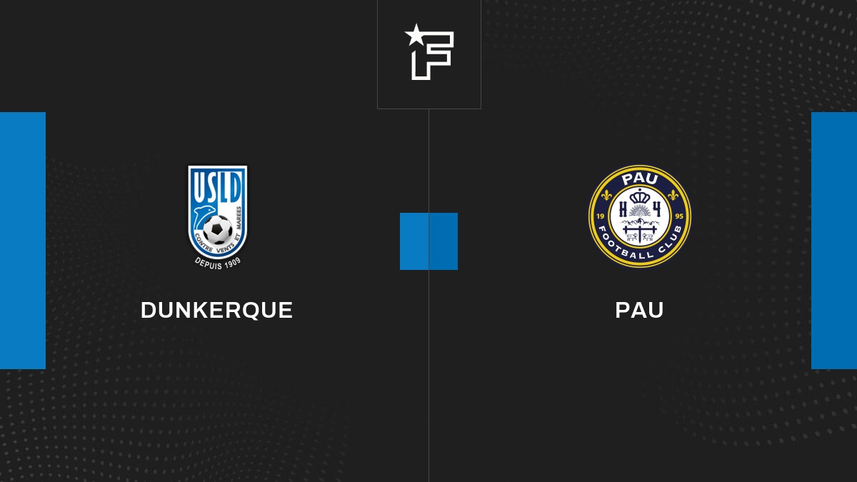 Live Dunkerque - Pau la 19e journée de Ligue 2 BKT 2025/2026 16/01