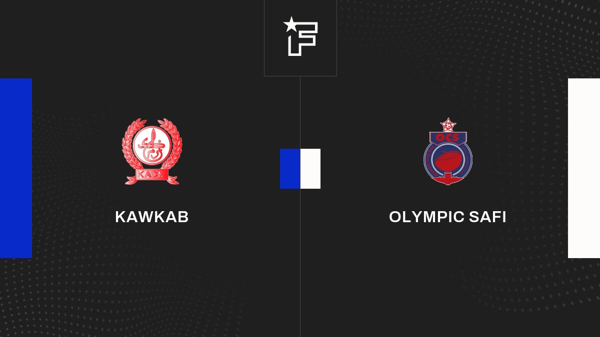 Résultat Kawkab - Olympic Safi (1-1) la 9e journée de Botola Pro (Maroc ...