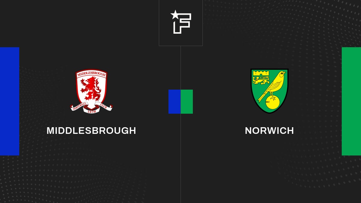 Résultat Middlesbrough - Norwich (3-1) la 36e journée de League ...