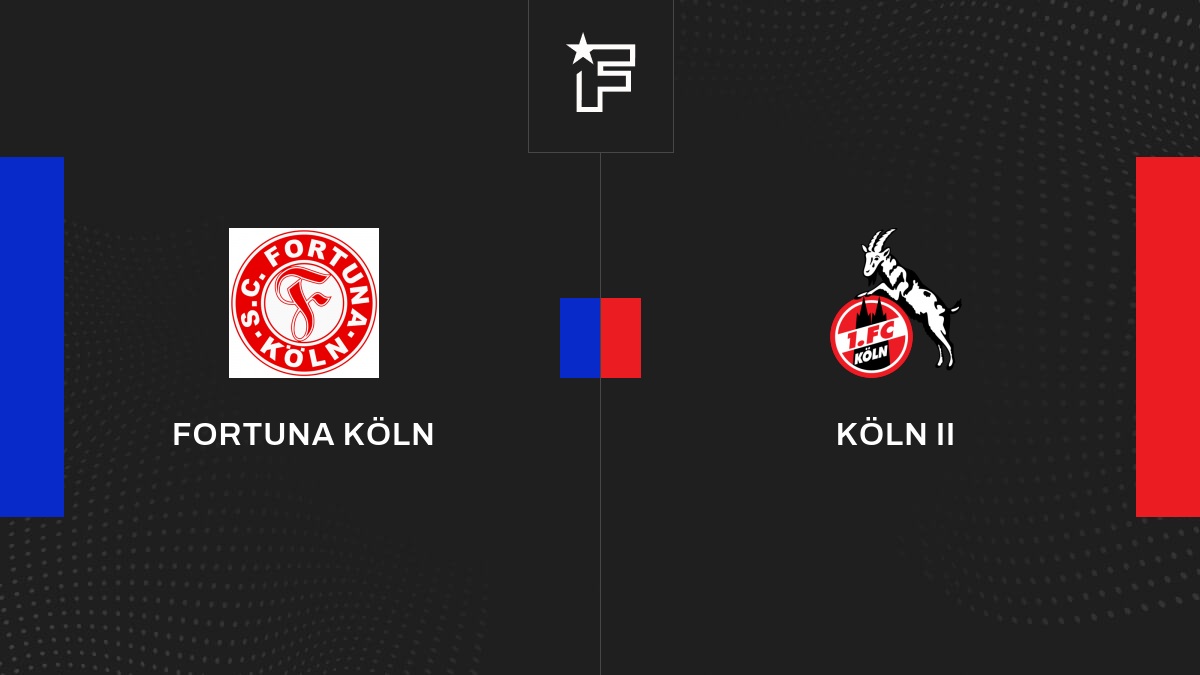 Live Fortuna Köln - Köln II la 18e journée de Regionalliga 2023/2024 02/12