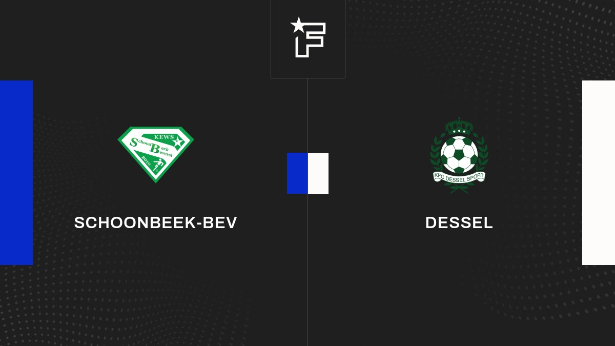 Résultat Schoonbeek-Bev - Dessel (1-2) 5ème tour de Coupe de Belgique 2025/2026 23/08