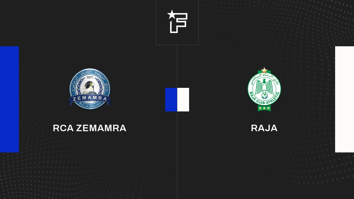 Résultat RCA Zemamra - Raja (1-2) la 20e journée de Botola Pro (Maroc ...
