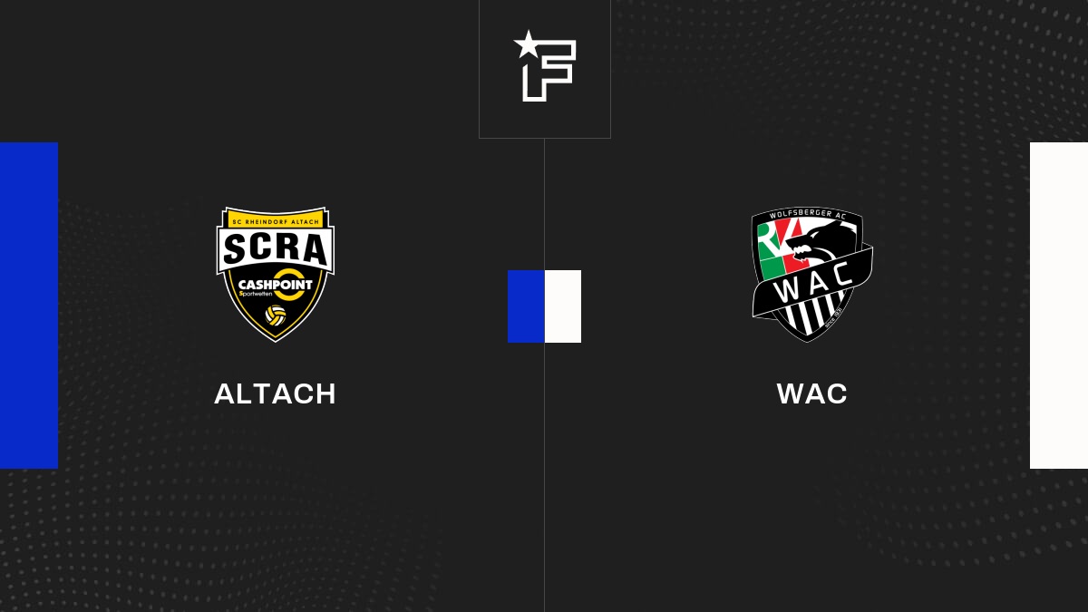 Live Altach - WAC la 14e journée de Tipico Bundesliga (Autriche) 2025/ ...