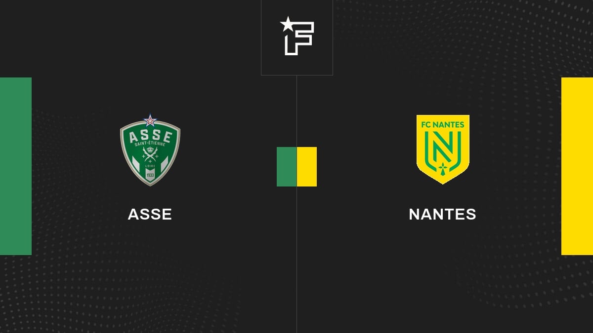Résultat ASSE - Nantes (1-1) la 18e journée de Ligue 1 McDonald's 2024/ ...