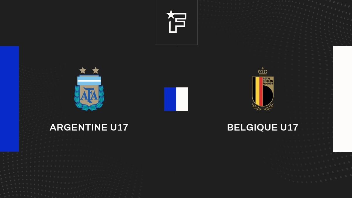Résultat Argentine U17 - Belgique U17 (3-2) la 1re journée de Coupe du ...