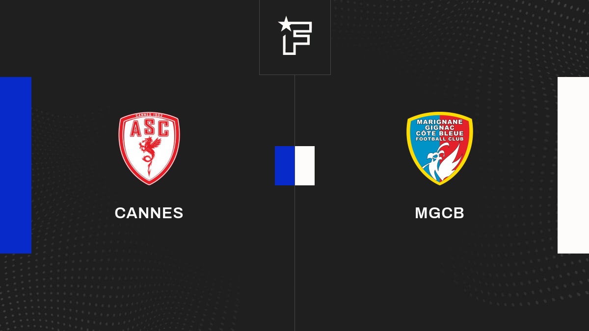 Résultat Cannes - MGCB (2-2) la 19e journée de National 2 2024/2025 15/02