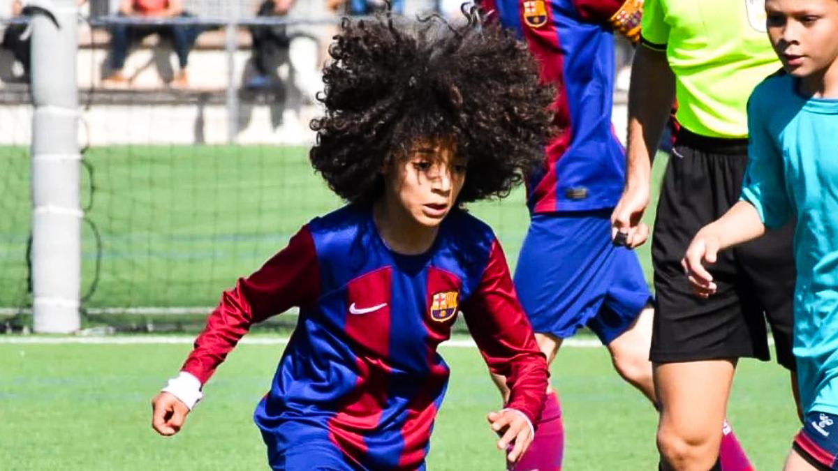 FC Barcelone : Adam Qaroual, le talent fou de 12 ans déjà comparé à ...