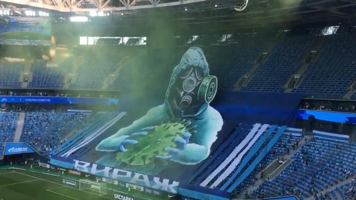 Vidéo : l’incroyable tifo déployé par les supporters du Zenit Saint ...