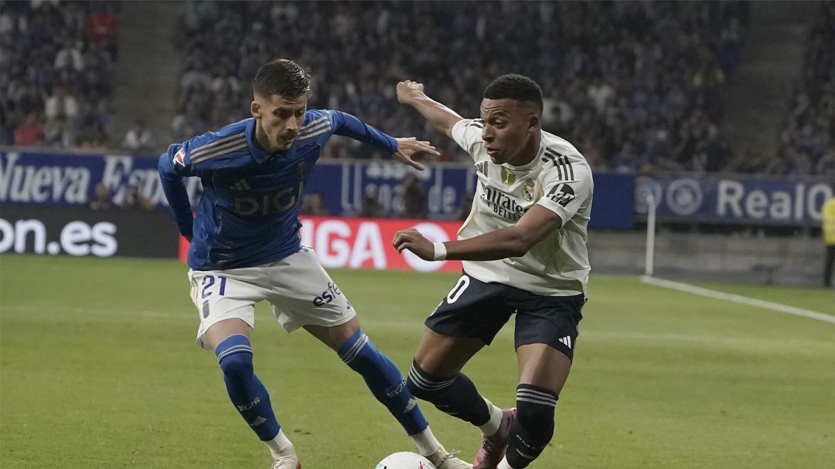 Liga : grâce à un doublé de Mbappé, le Real Madrid enchaîne contre Oviedo