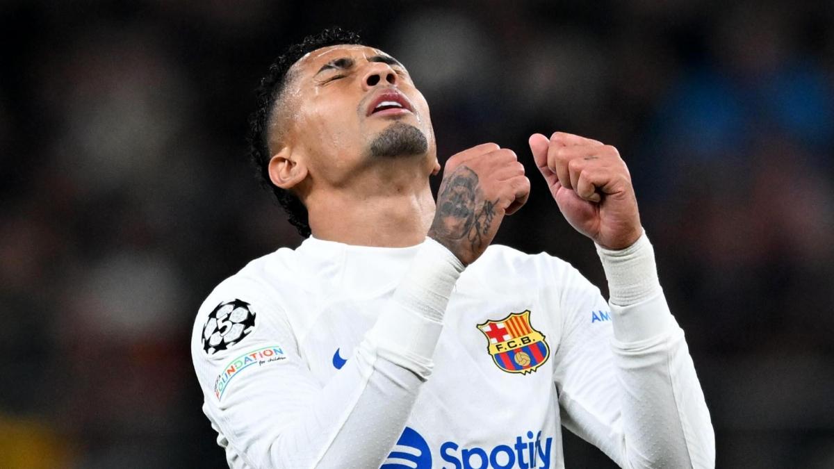 Le Barça en dit plus sur la blessure de Raphinha